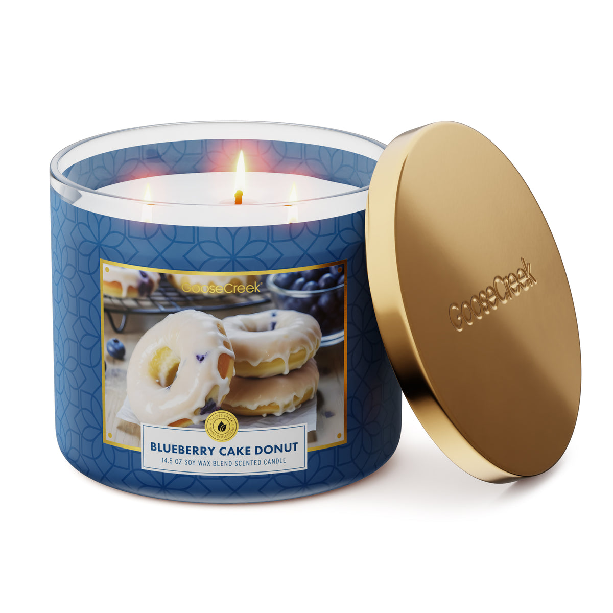 Blueberry Cake Donut 3-Wick Candle – Goose Creek Candle