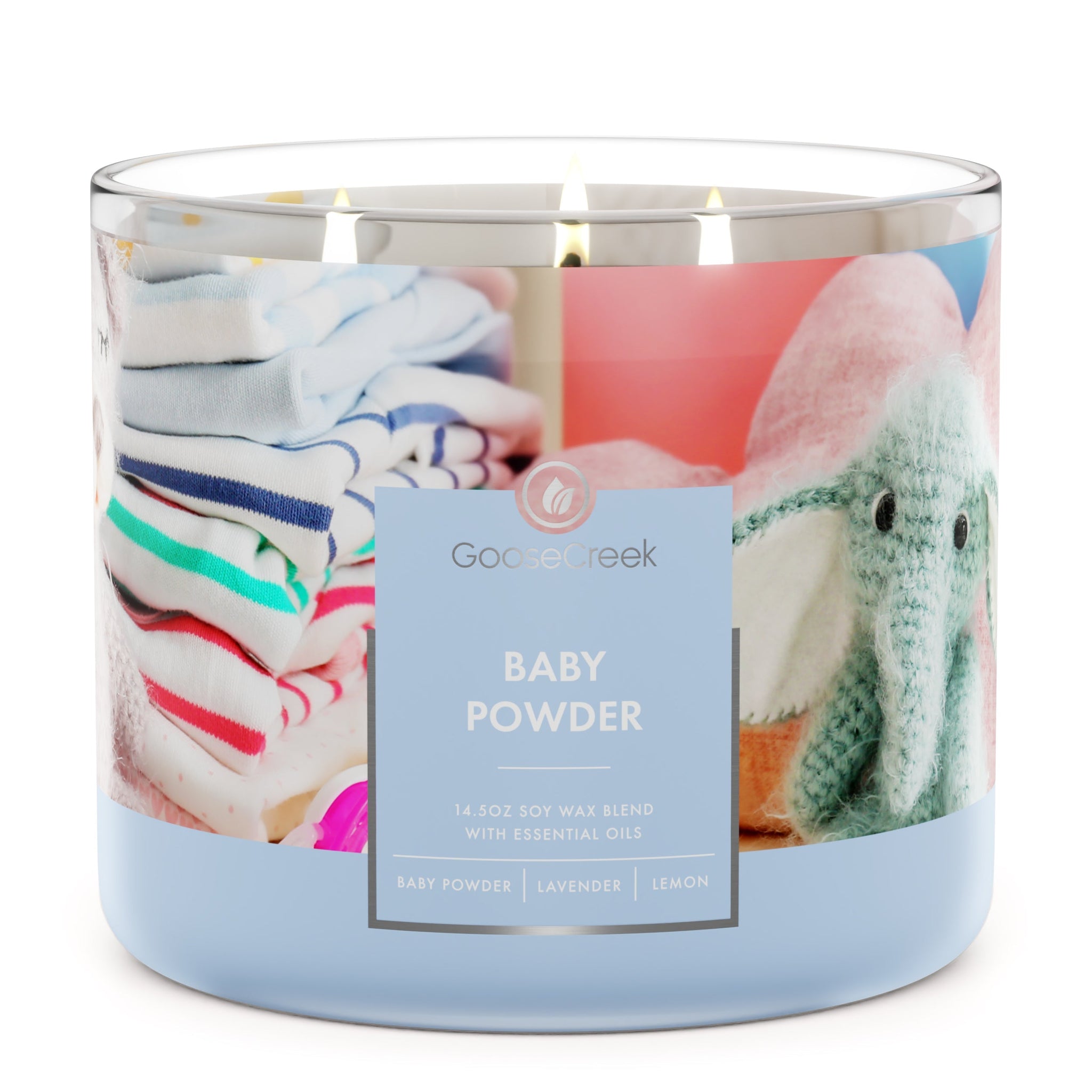 Baby Powder Large 3-Wick Candle: Sweet and Innocent Fragrance | Goose ...