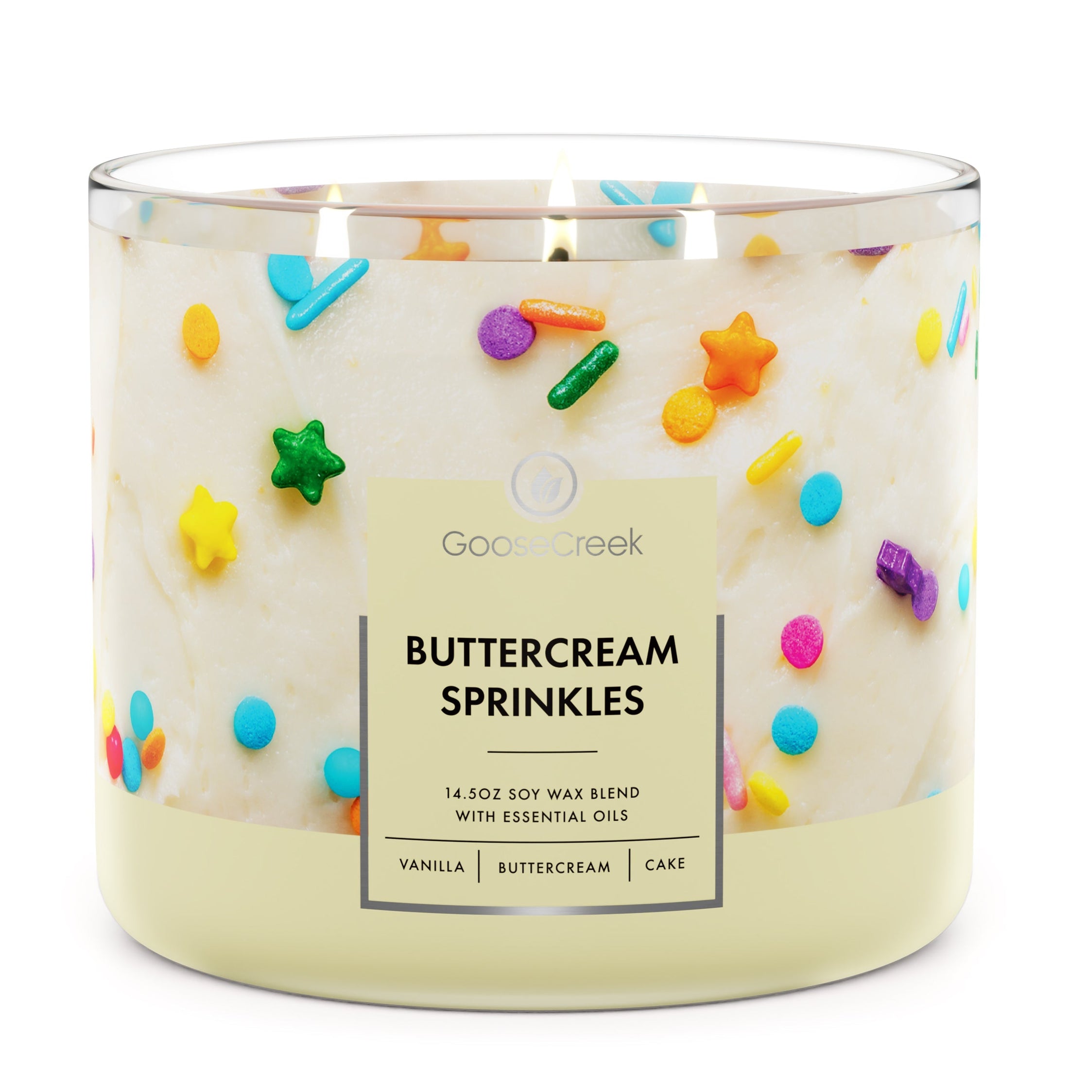 Buttercream Sprinkles 3-Wick Candle | Indulgent Fragrance for ...