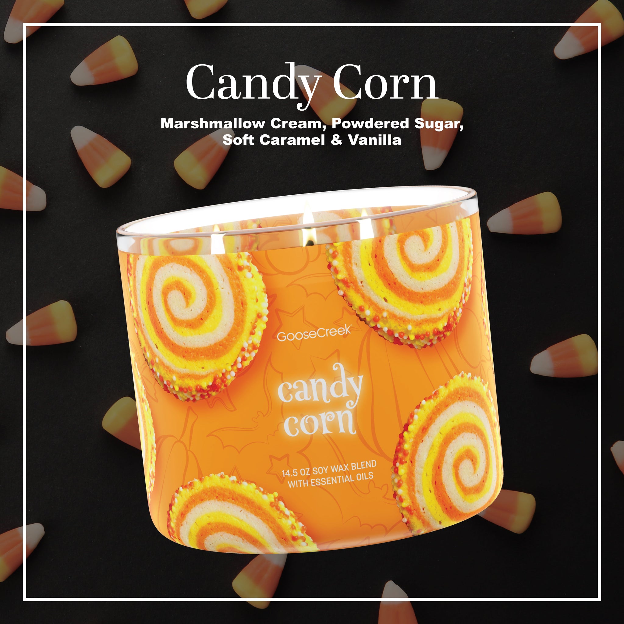 Candy Corn Scented 3-Wick Candle | Home Fragrance for Every Room ...
