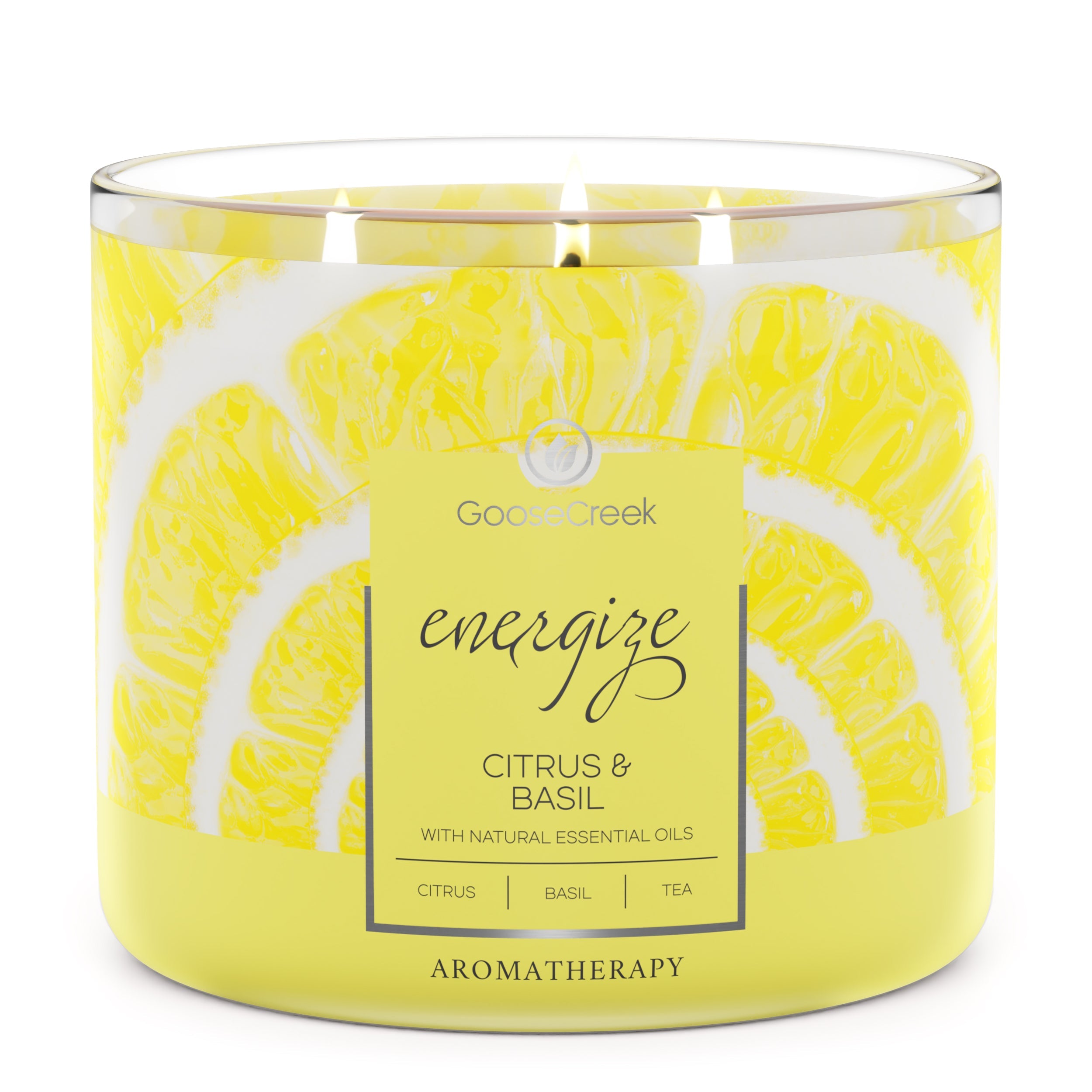 Citrus Basil Aromatherapy Candle - Energizing and Eco-Friendly – Goose ...
