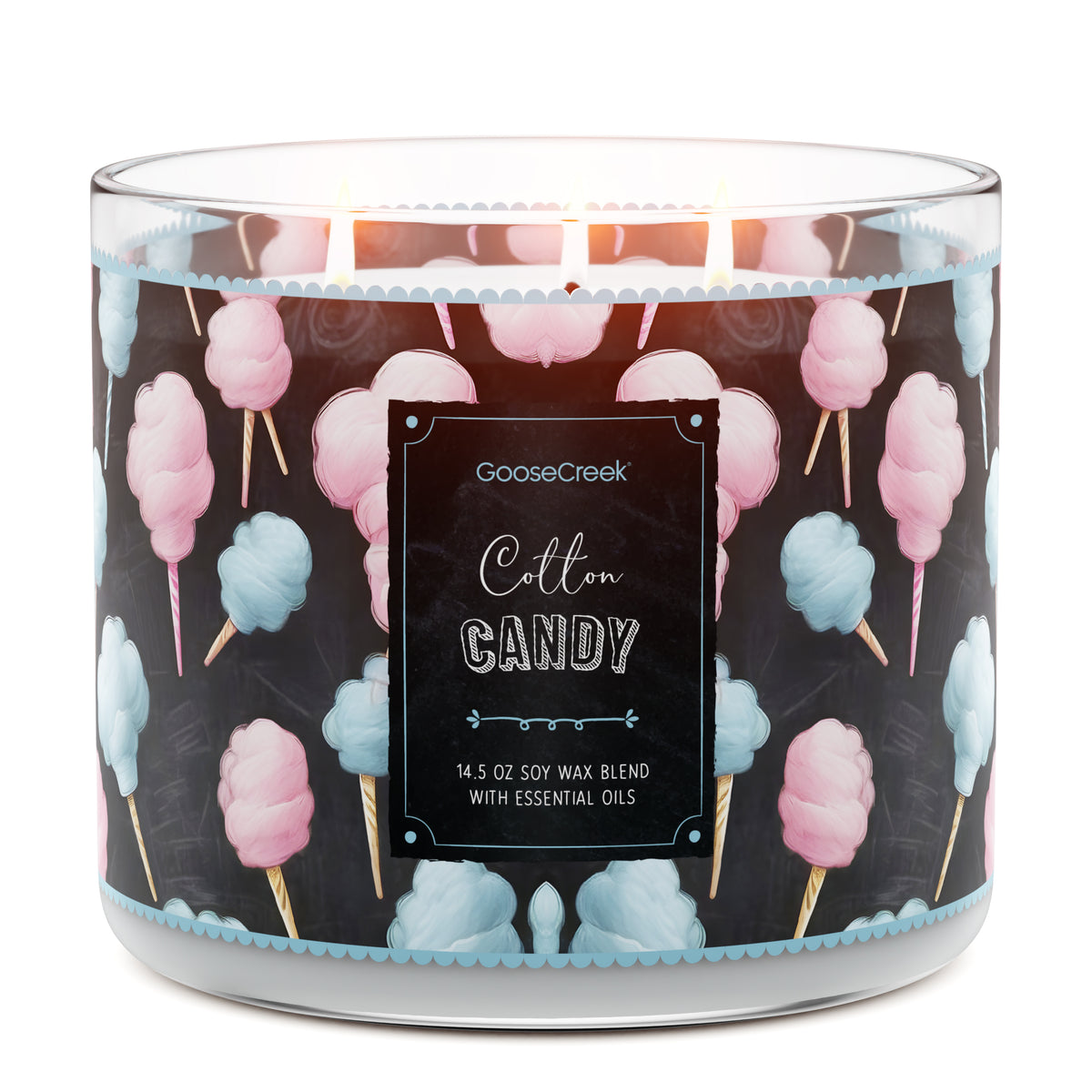 Indulge in the Sweet Delight of Cotton Candy with Our Large 3-Wick ...