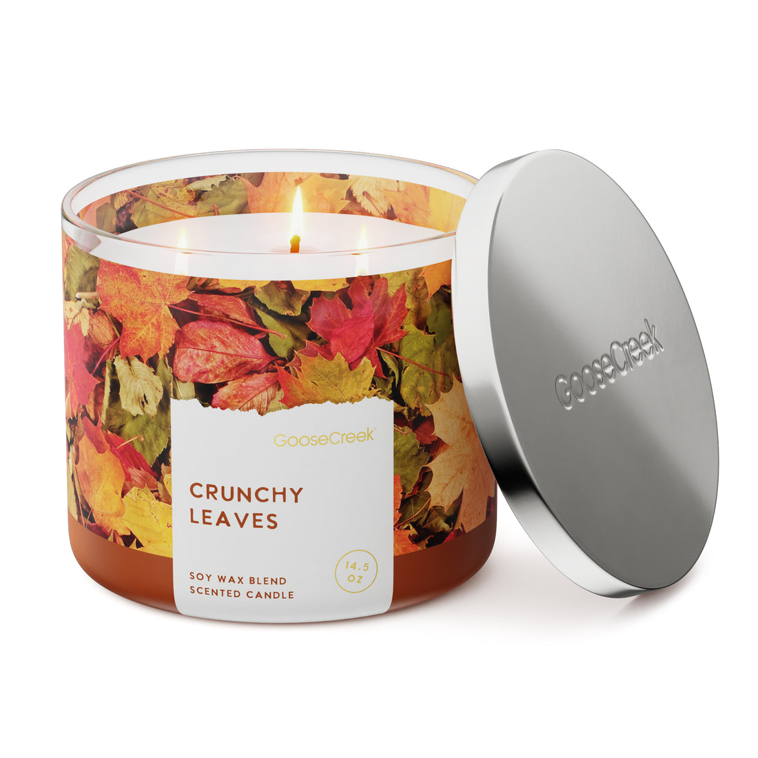Crunchy Leaves Large 3-Wick Candle - Cozy Fall Scent for Your Home – Goose Creek Candle