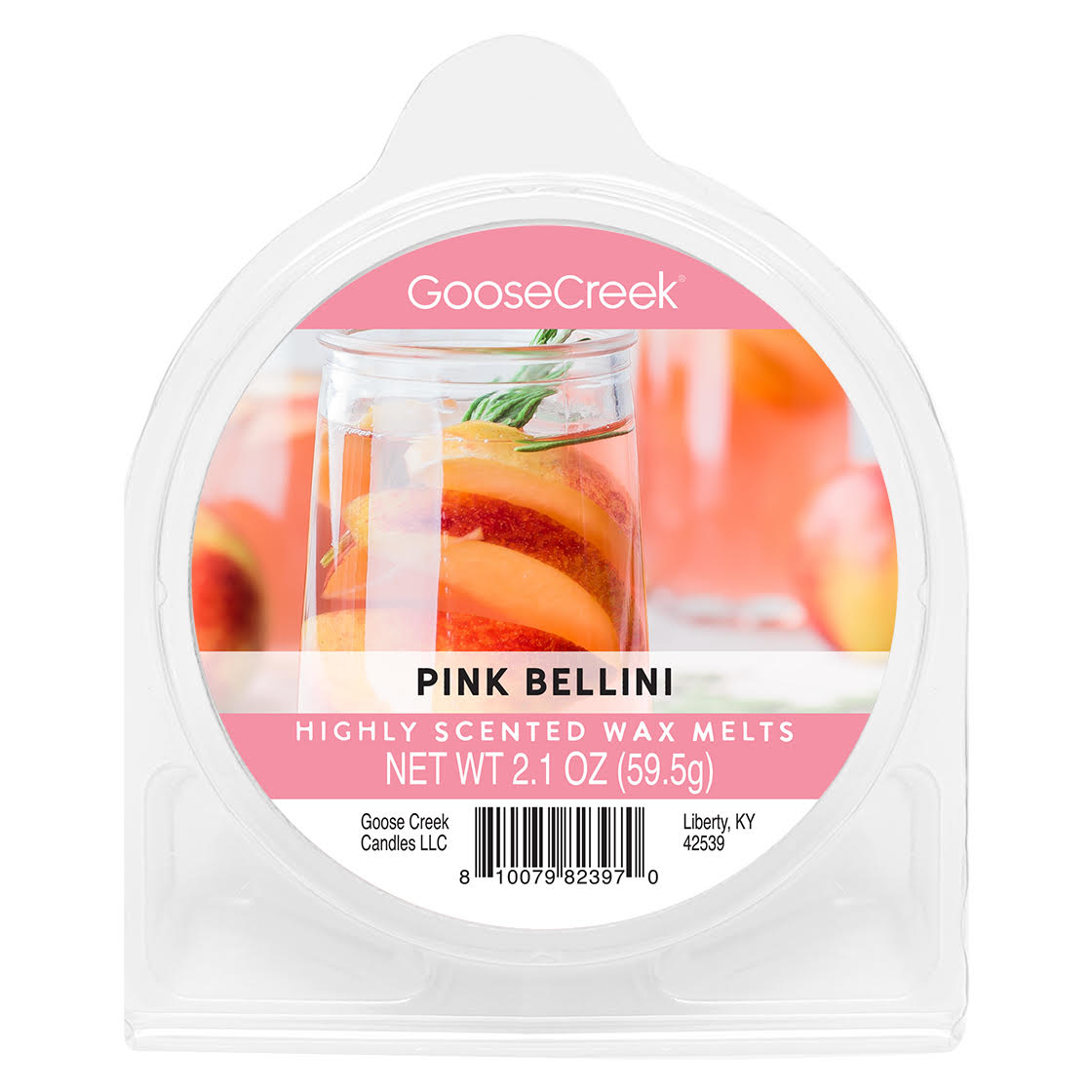 Goose Creek Candle Pink Bellini Wax Melt: Sparkling Peach Bellini Fragrance