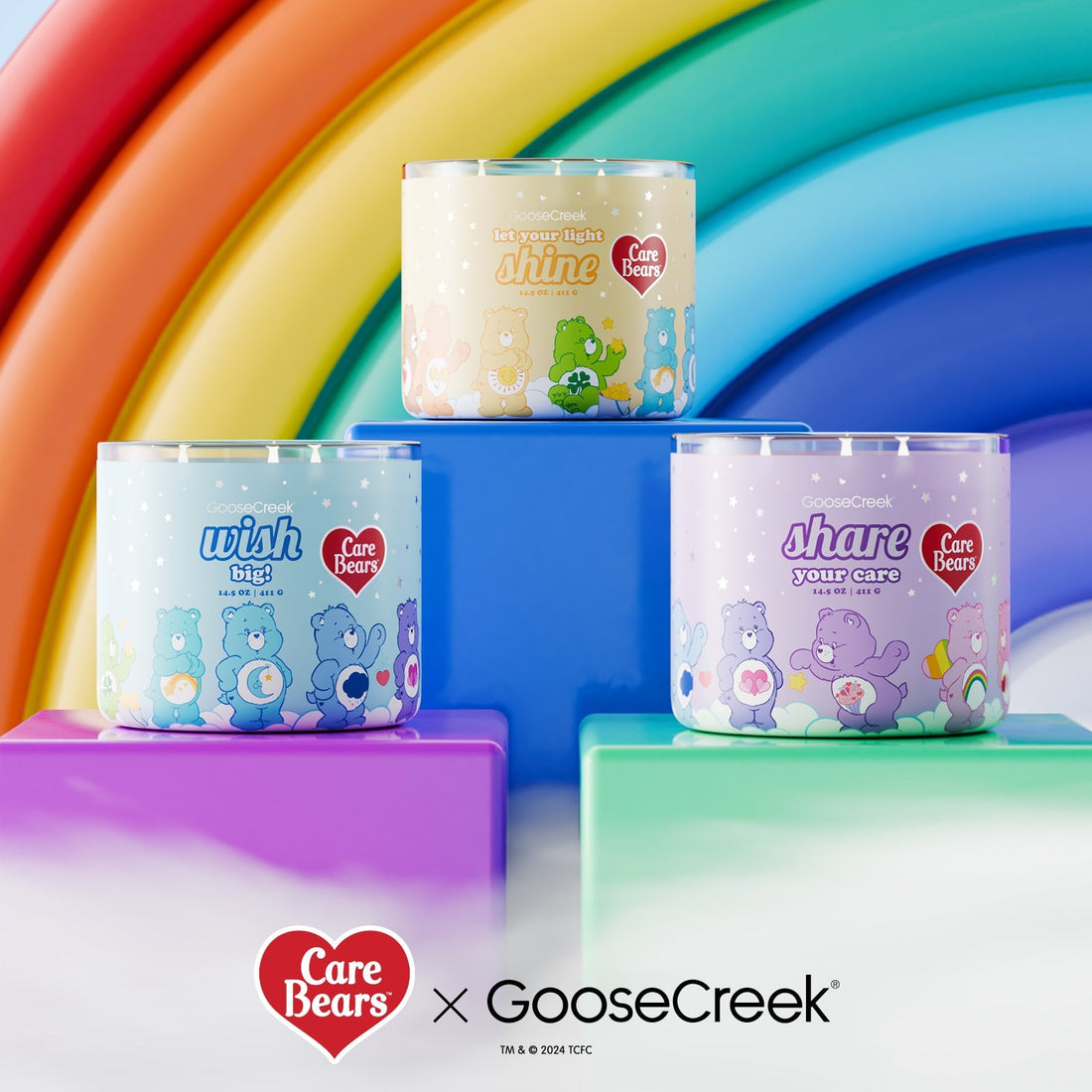 Care Bears: Shine Large 3-Wick Candle – Goose Creek Candle