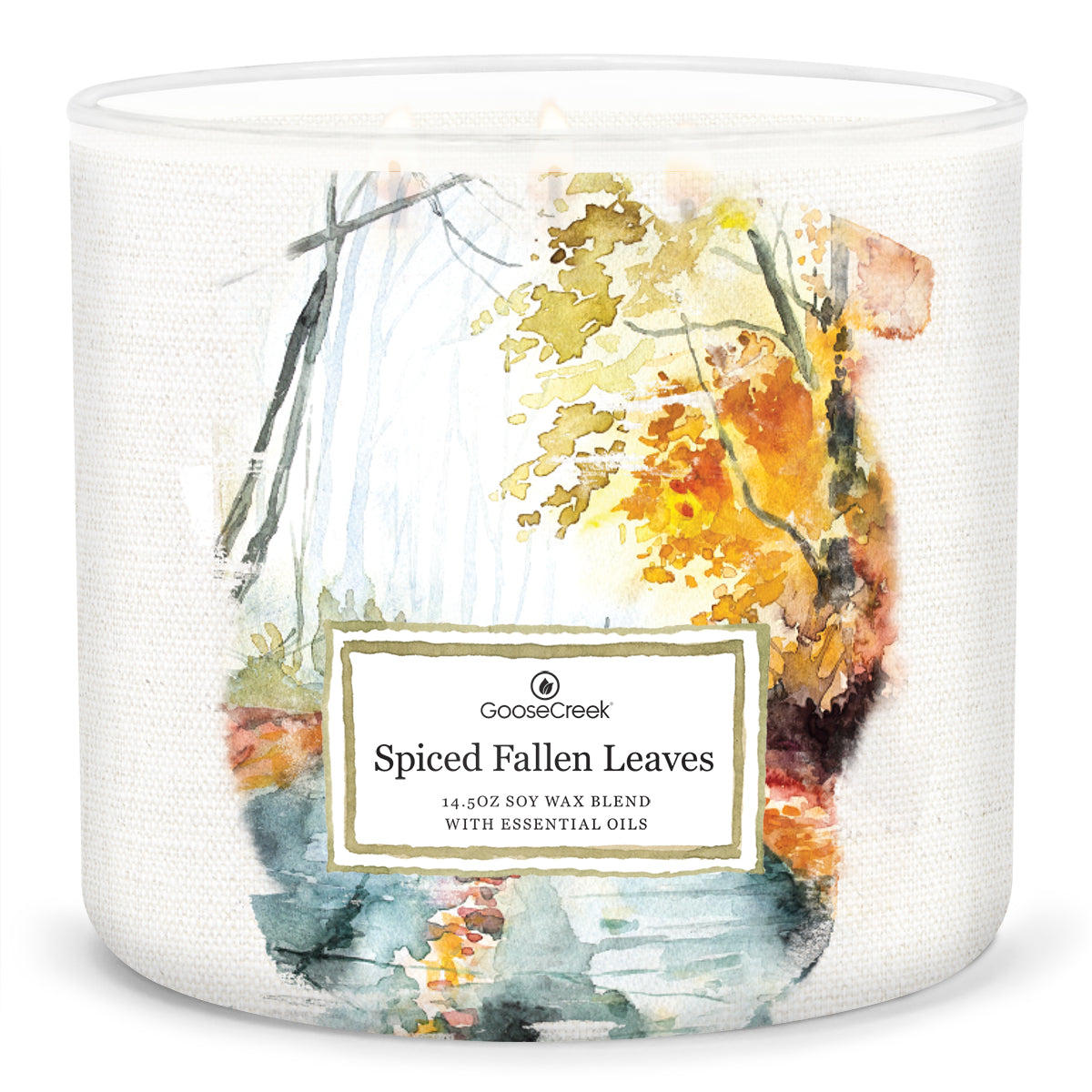 Cozy Autumn Vibes: Spiced Fallen Leaves 3-Wick Candle - Goose Creek ...