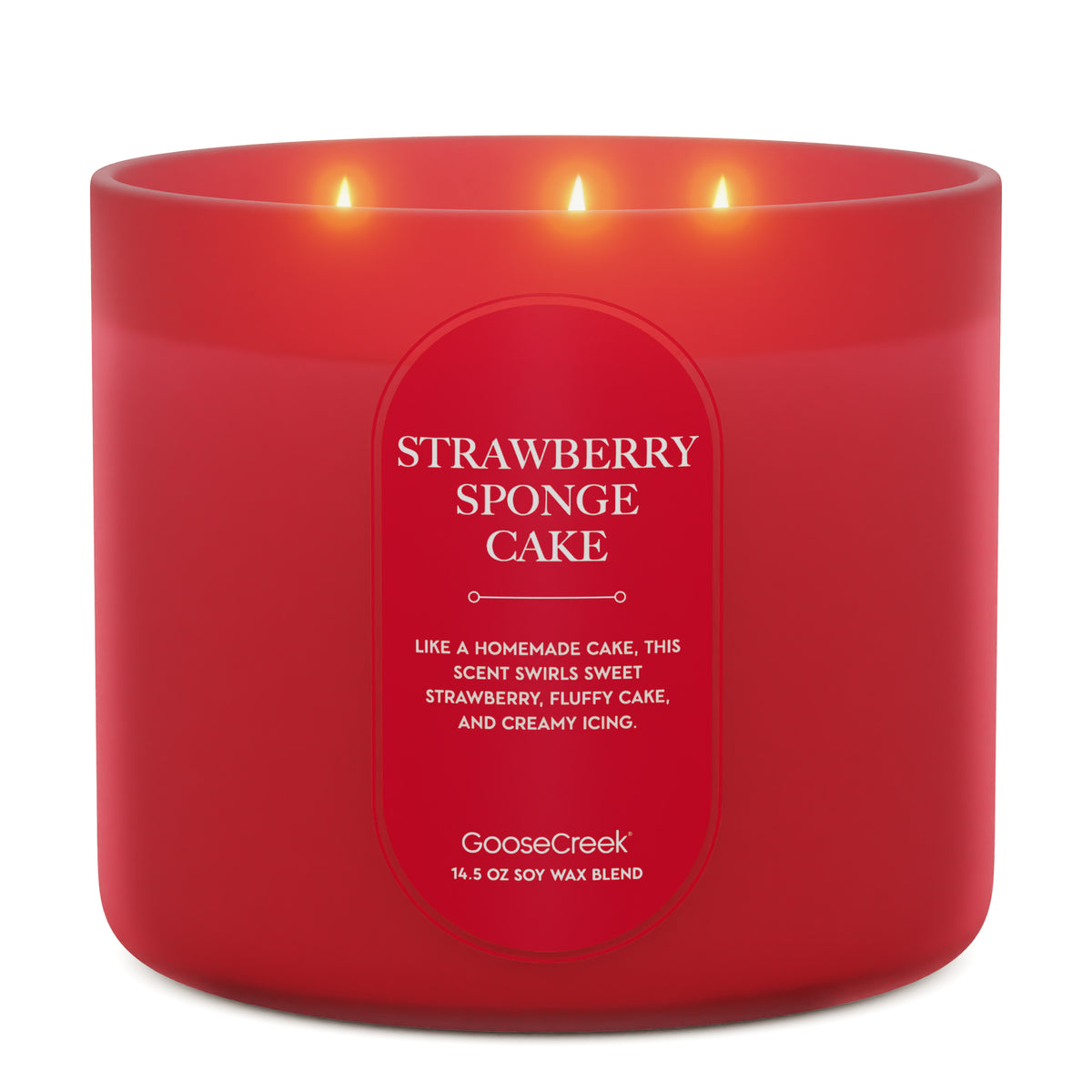 Strawberry Sponge Cake 3-Wick Candle | Goose Creek Fragrance – Goose ...