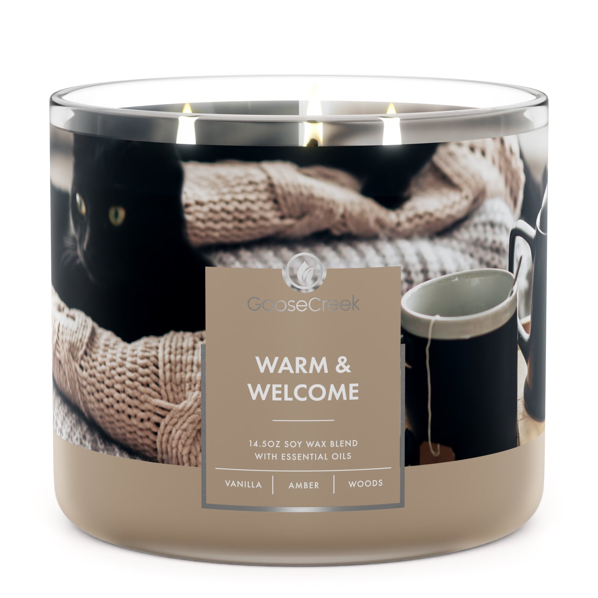 Warm & Welcome Large 3-Wick Candle - A Cozy Fragrance for Home ...