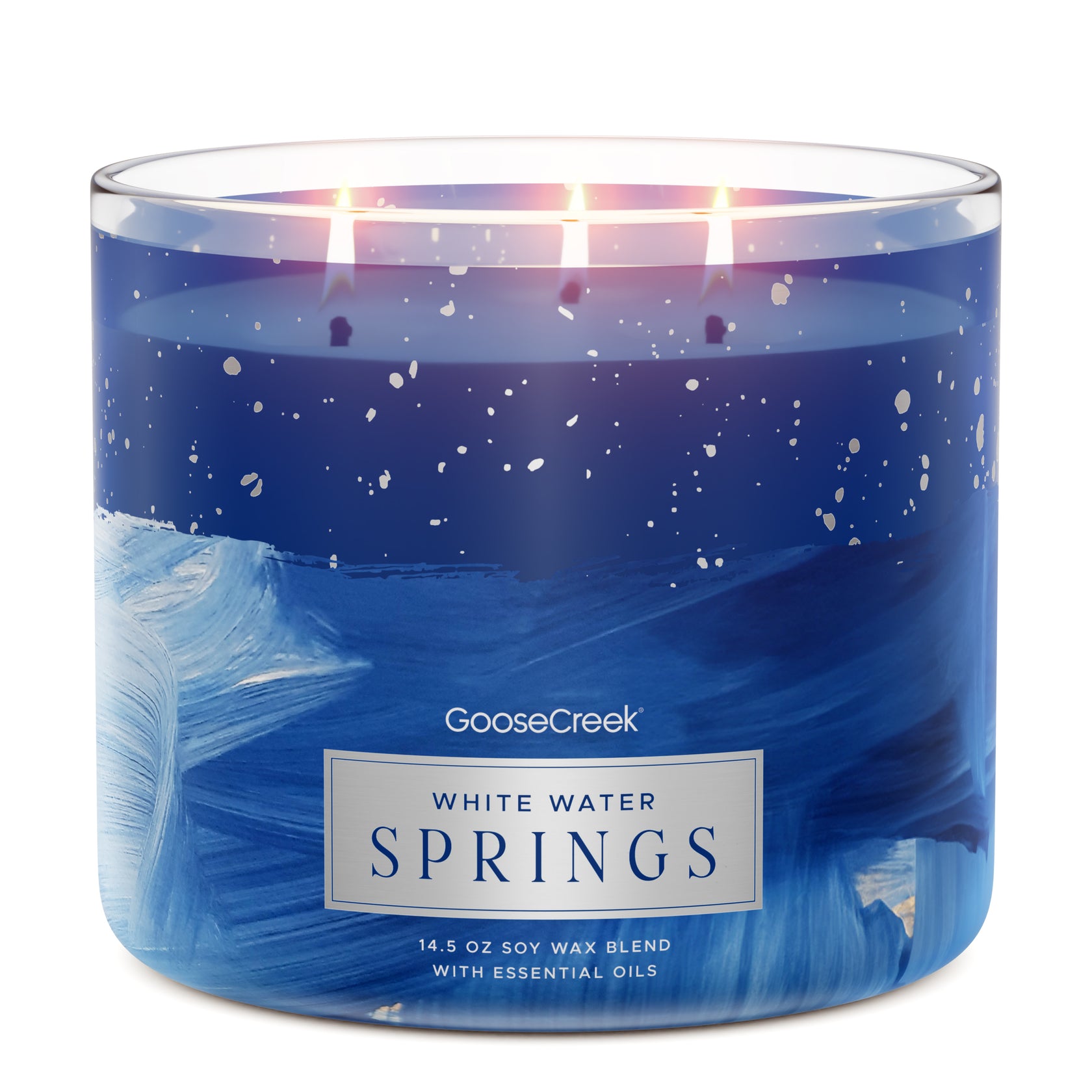 White Water Springs 3-Wick Candle | Relaxing Ocean Scents | Goose Creek ...